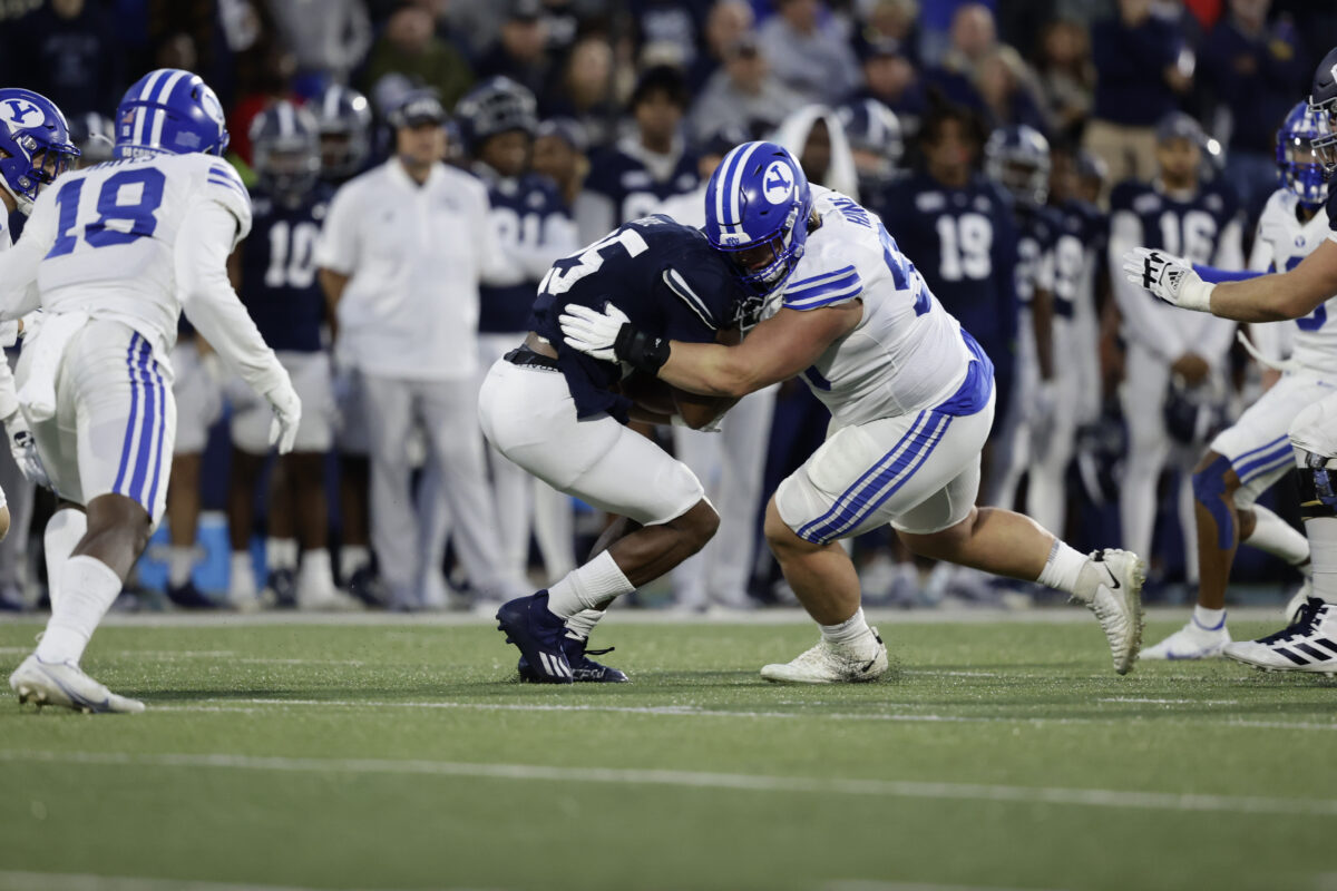 BYU football DT Caden Haws ready to go back to Arkansas | News, Sports ...